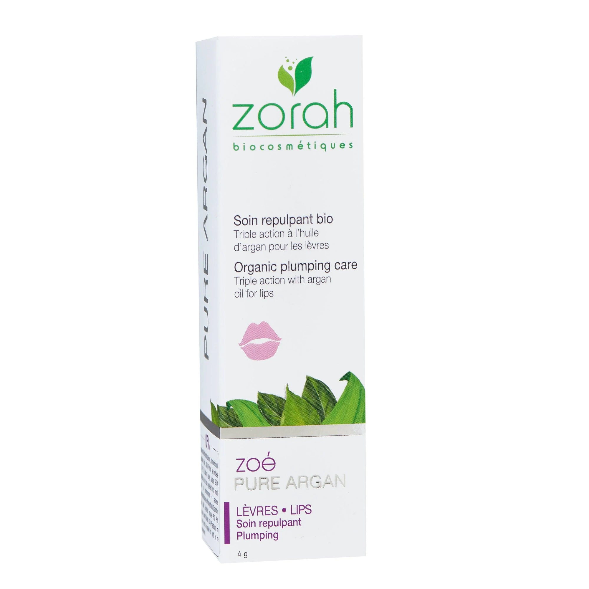 Zoé | soin des lèvres repulpant hydratant à l'huile d'argan – Zorah ...